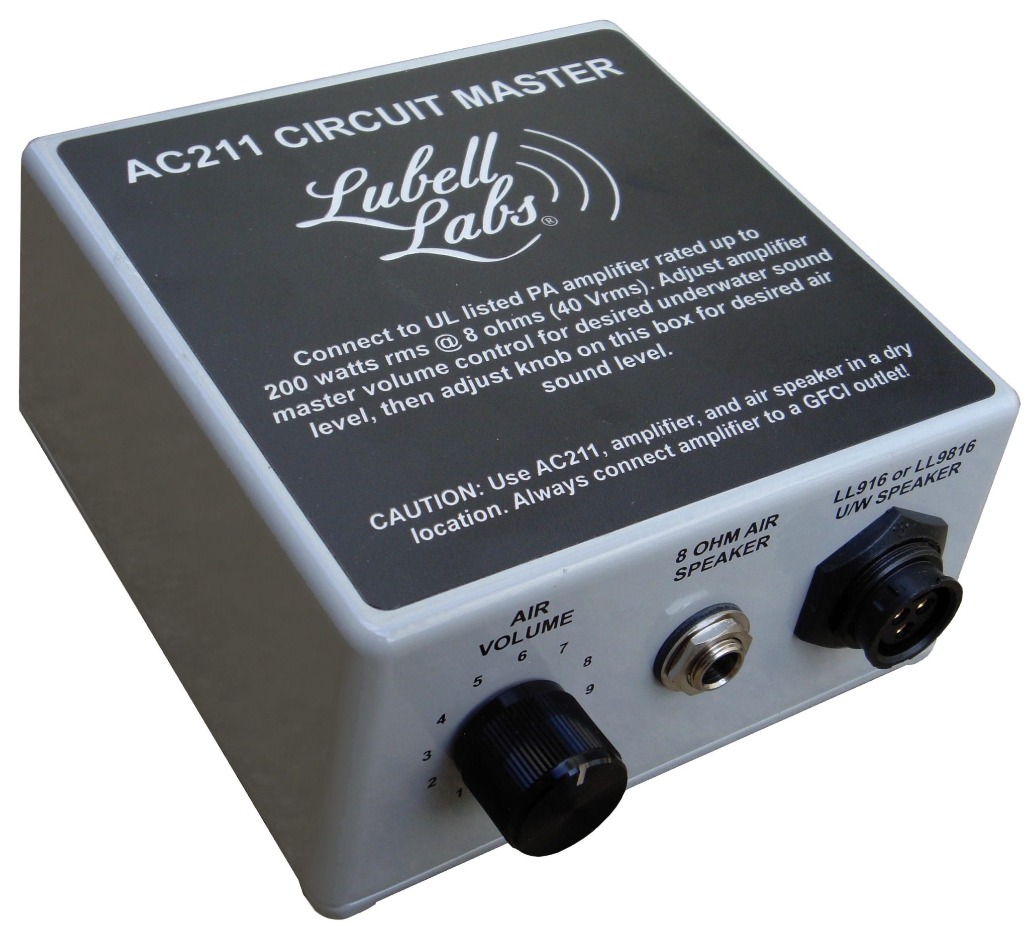 LLAC211C – Interface audio 200W pour un HP Subaquatique – Lubell Labs ...